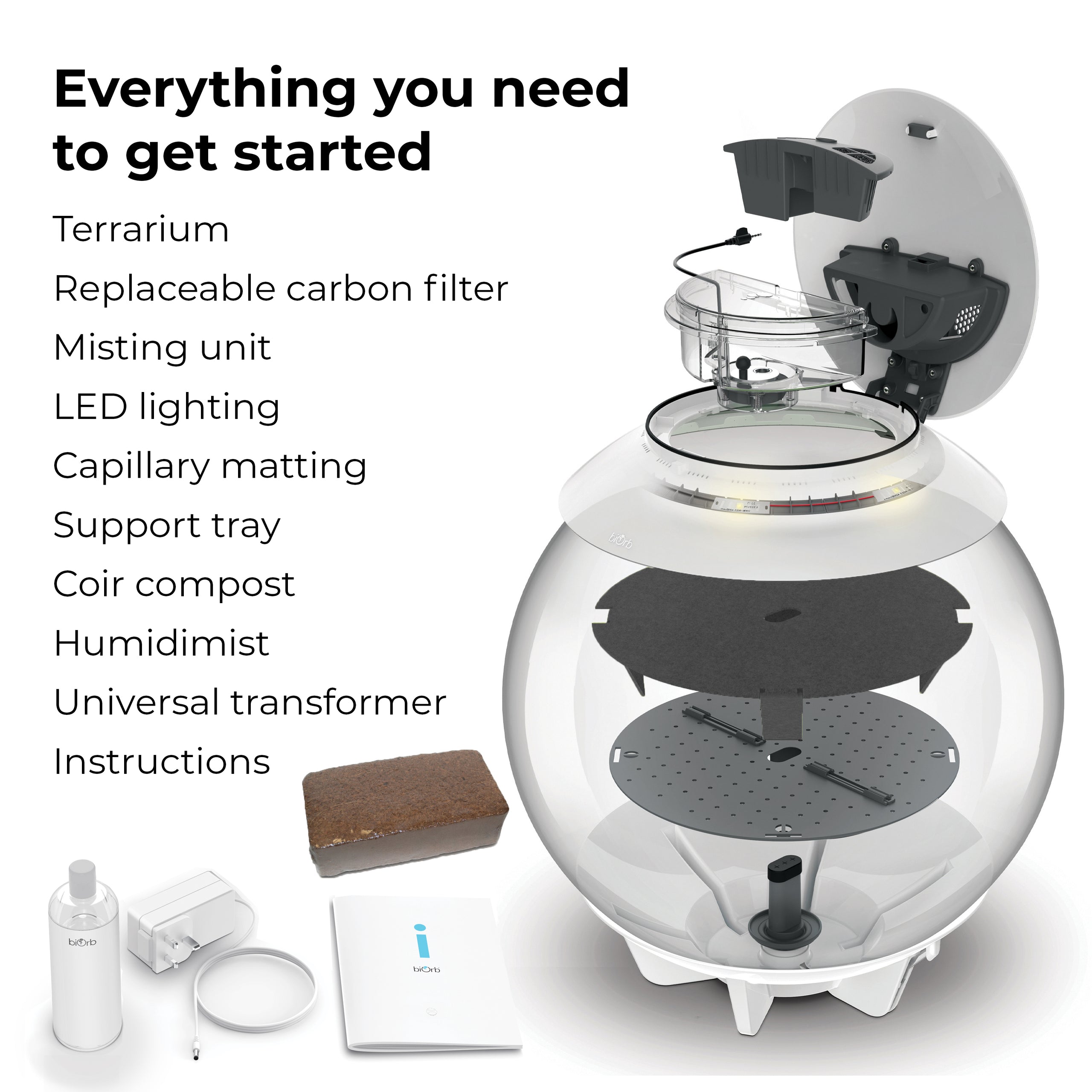 biOrb AIR 60 Terrarium: Automated Terrarium for Plants