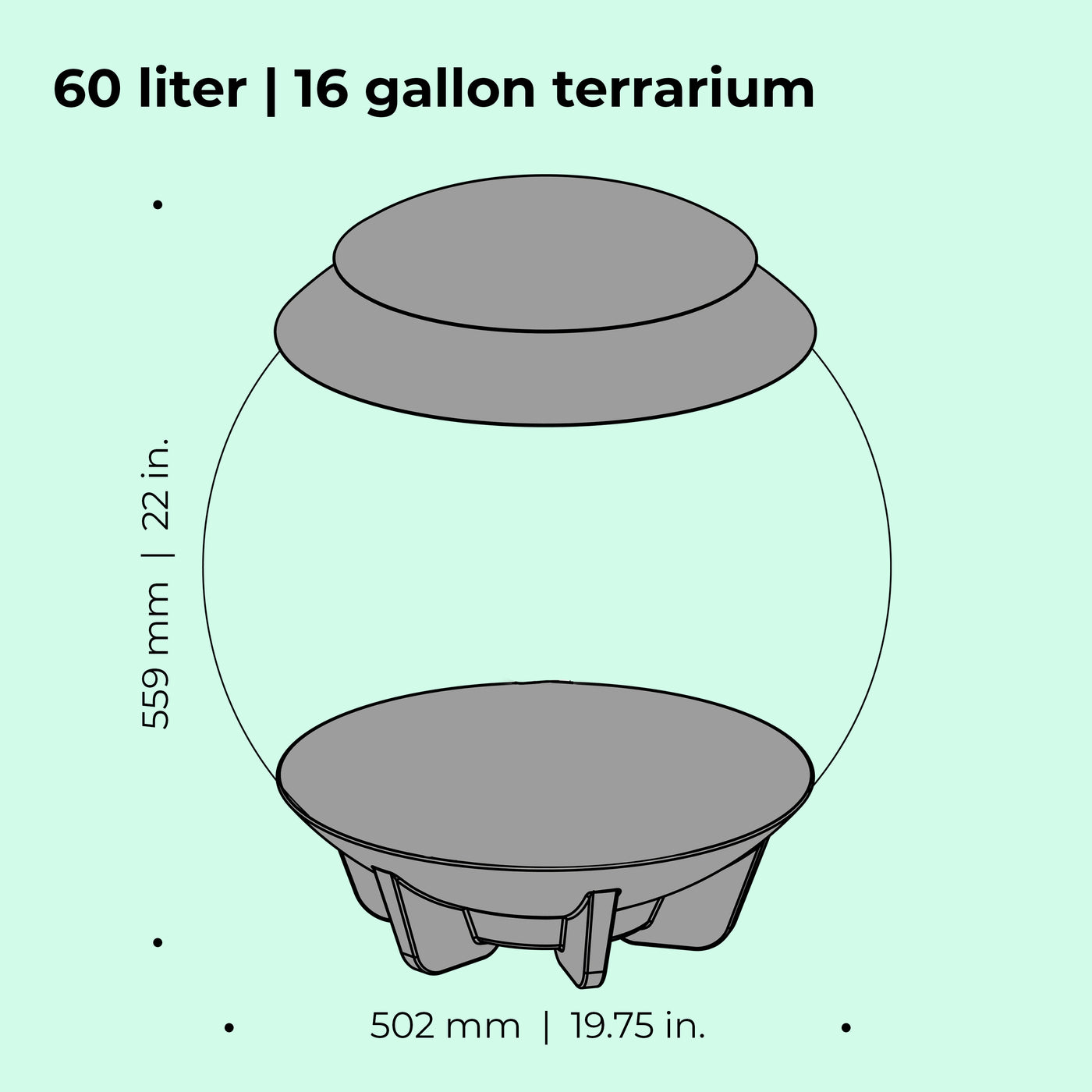 biOrb AIR 60 Terrarium: Automated Terrarium for Plants